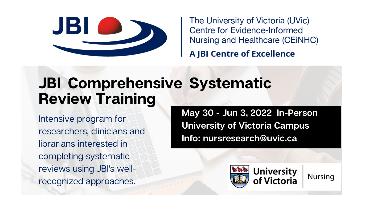 JBI Comprehensive Systematic Review Training Program Canadian JBI Comprehensive Systematic Review Training Program Canadian