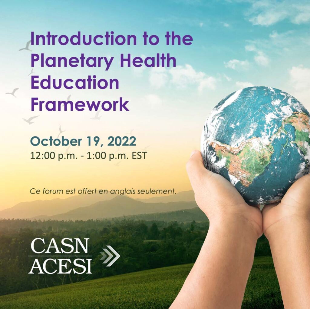 Introduction to the Planetary Health Education Framework (PHEF ...